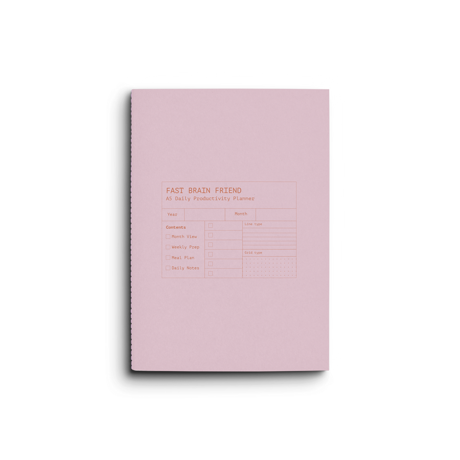 Fast Brain Daily Productivity Planner- Single Notebook – Creator's Friend