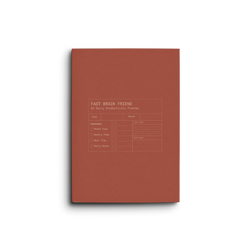Fast Brain Daily Productivity Planner- Single Notebook – Creator's Friend
