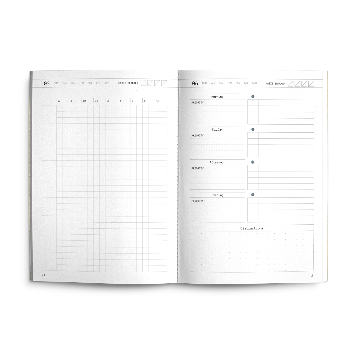 Fast Brain Daily Productivity Planner- Single Notebook – Creator's Friend