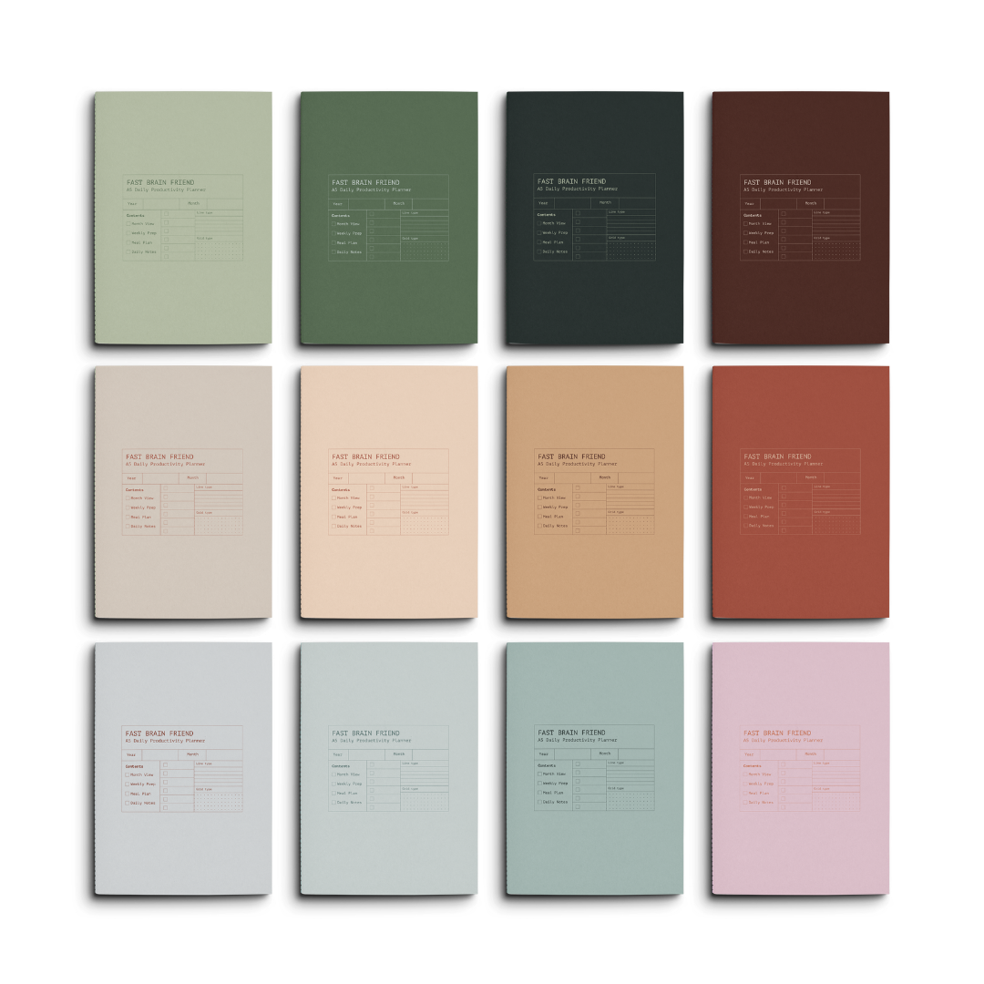 Fast Brain Daily Productivity Planners - Complete Set – Creator's Friend