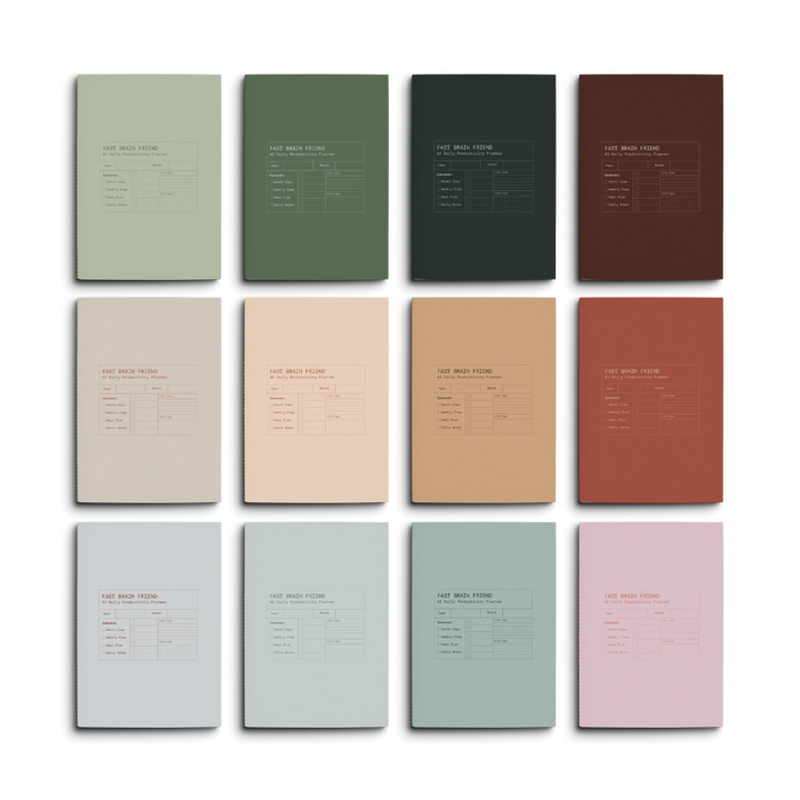 Fast Brain Daily Productivity Planners - Complete Set – Creator's Friend